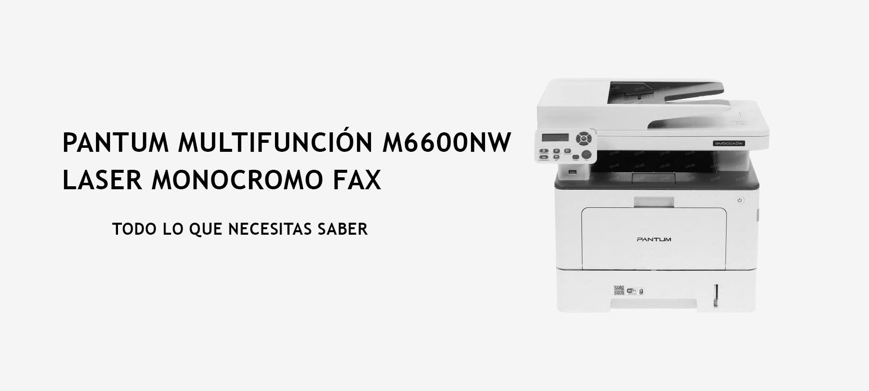 Impresora Pantum Multifunción M6600NW Laser Monocromo Fax: Todo lo que ...